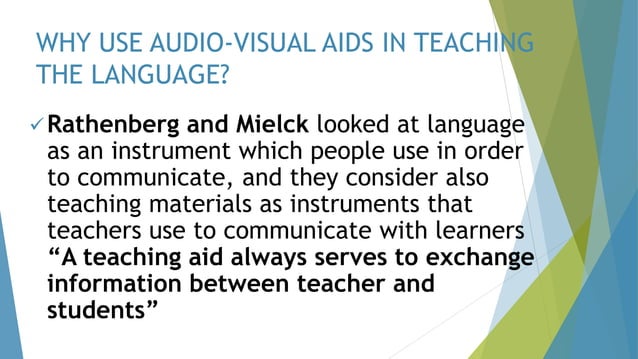 The use of audio visual aids | PPTX | Education