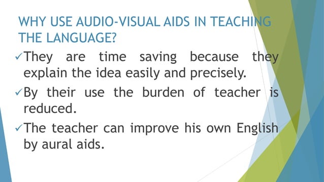 The use of audio visual aids | PPTX | Education