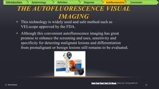 The use of autofluorescence technology in the detection | PPT
