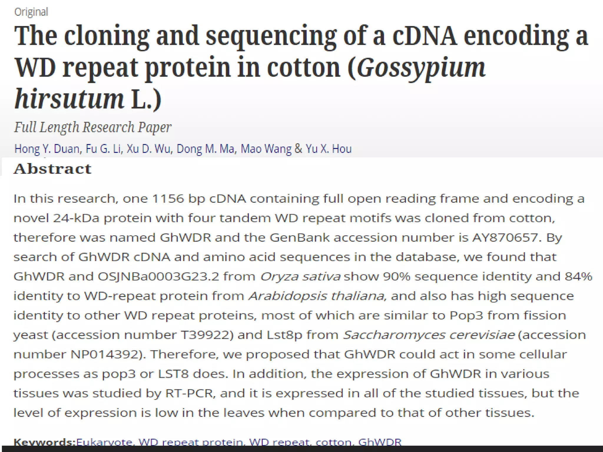 The use of biotechnology for conservation and utilization of plant genetic resources | PDF