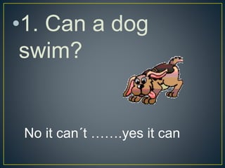 The use of can and can’t | PPTX