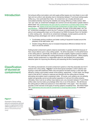 The Use of Ceiling Ducted Air Containment in Data Centers | PDF