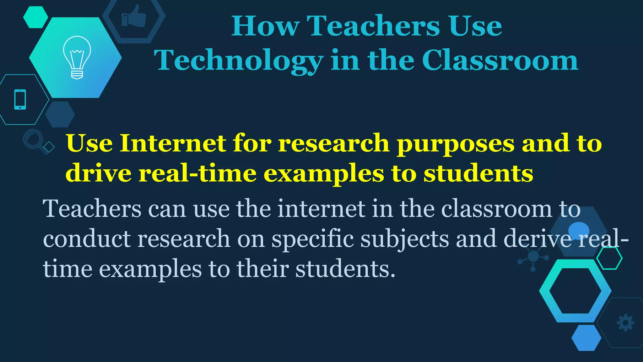 The Use of Classroom Technology in Teaching Science | PPTX