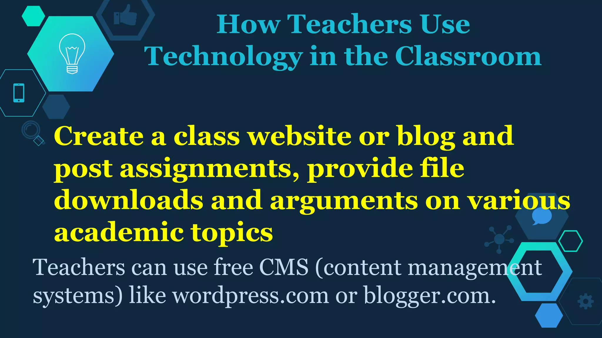 The Use of Classroom Technology in Teaching Science | PPTX