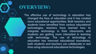 The Use of Classroom Technology in Teaching Science | PPTX