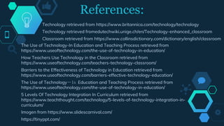 The Use of Classroom Technology in Teaching Science | PPTX