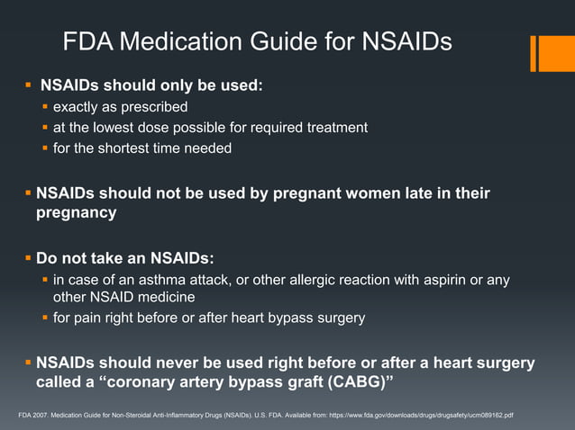 How do we use NSAIDs with patient safety in mind | PPT