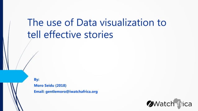 The use of data visualization to tell effective | PPT