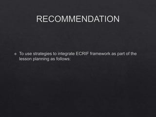 The Use of Ecrif Framework to Improve the Speaking Skills in EFL ...