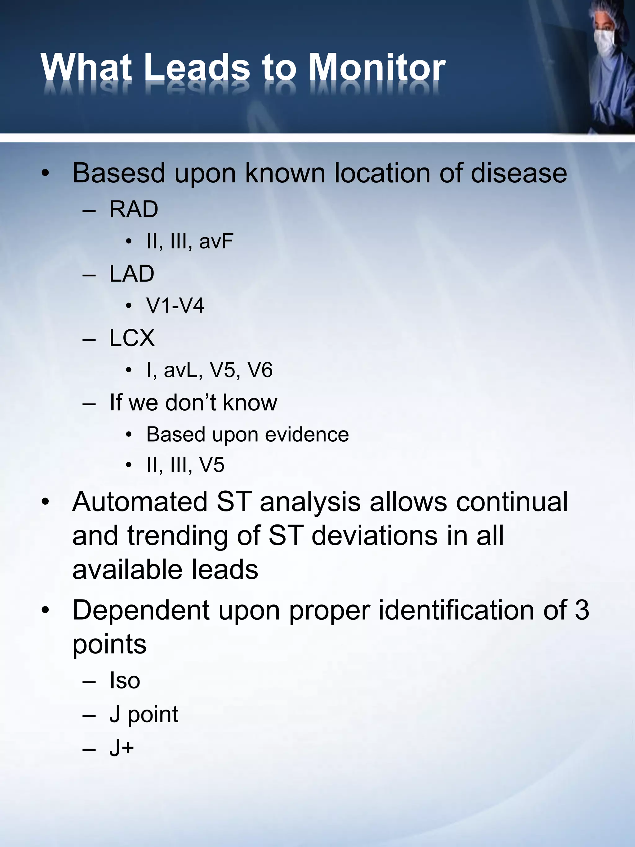 The Use of EKG to Detect Coronary Ischemia | PDF