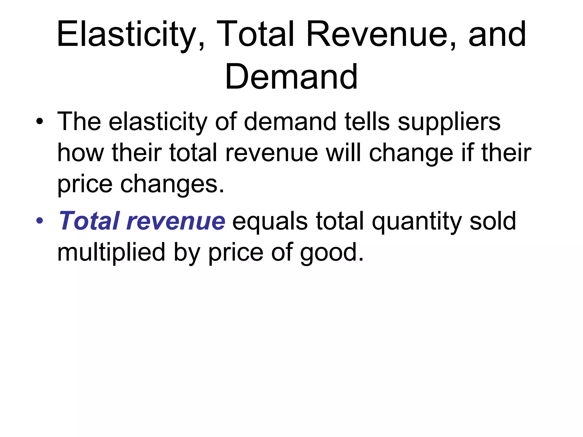 The use of elasticity | PPTX