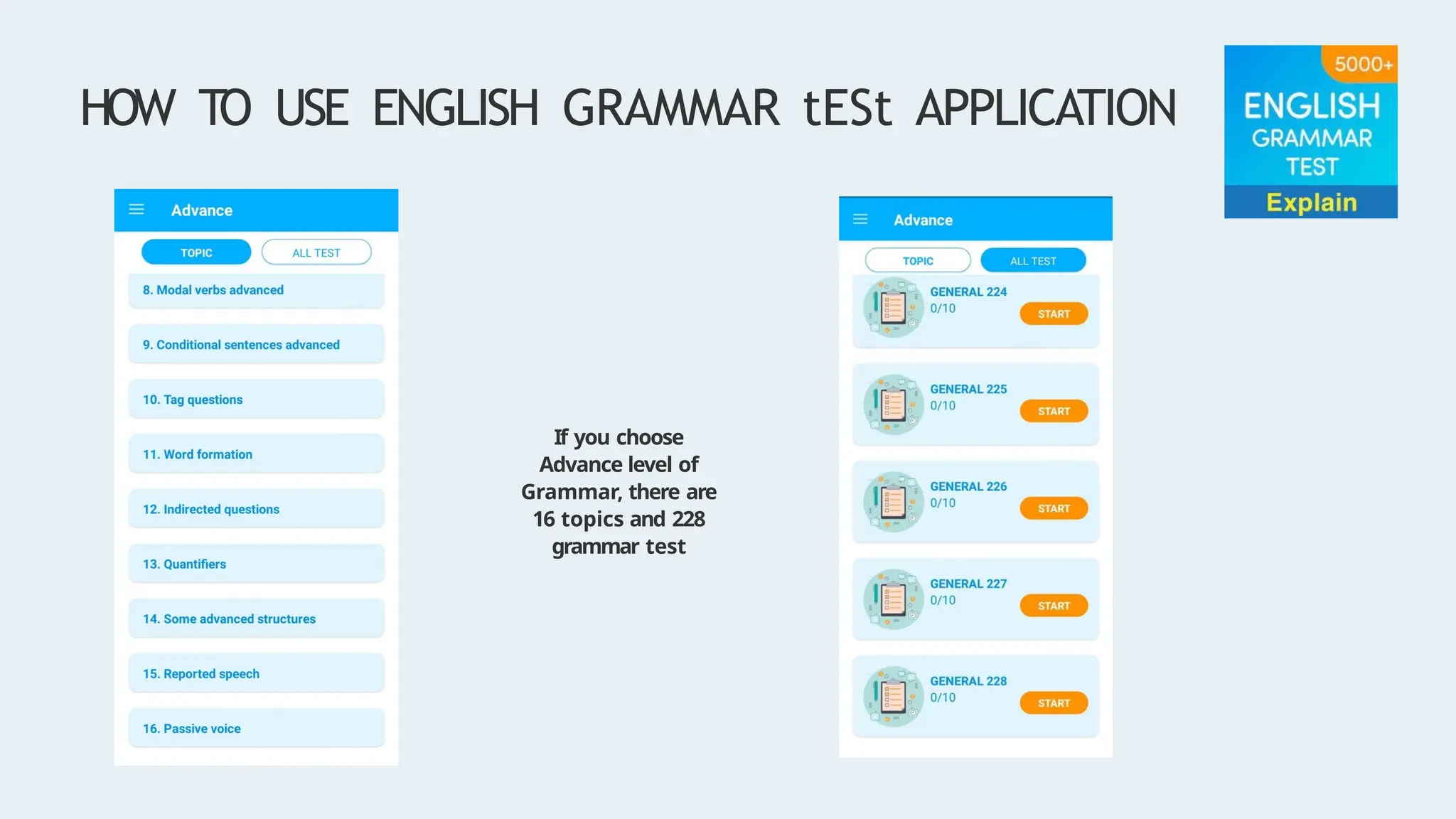 THE USE OF ENGLISH GRAMMAR TEST APPLICATION TO IMPROVE STUDENT GRAMMAR ...