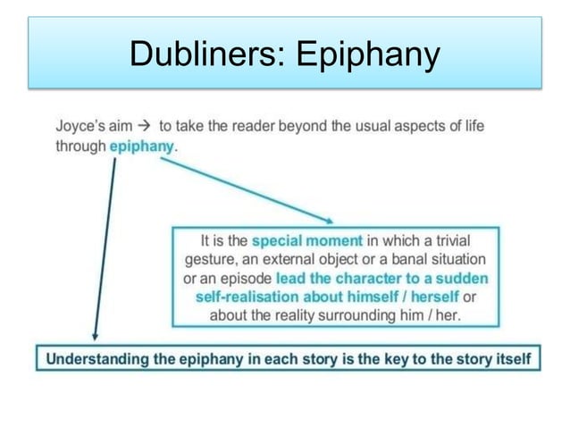 The use of epiphany by james joyce | PPTX | Poetry | Books and Literature