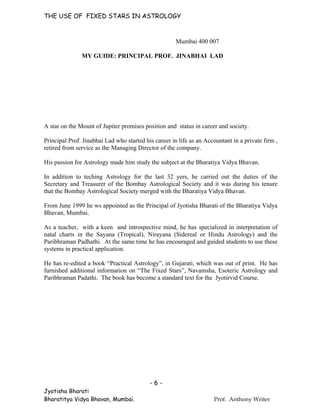 THE USE OF FIXED STARS IN ASTROLOGY | PDF
