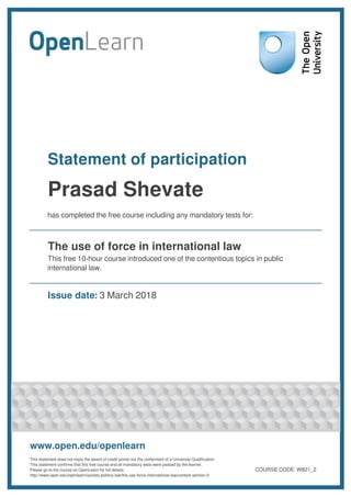 The use of force in international law | PDF