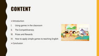 The use of games to develop teaching materials | PPT
