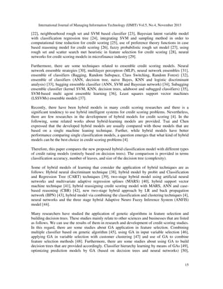 The use of genetic algorithm, clustering and feature selection techniques in construction of ...