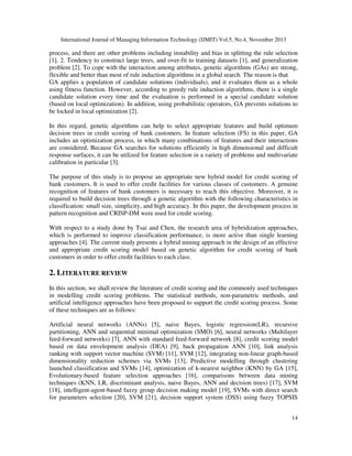 The Use of Genetic Algorithm, Clustering and Feature Selection Techniques in Construction of ...