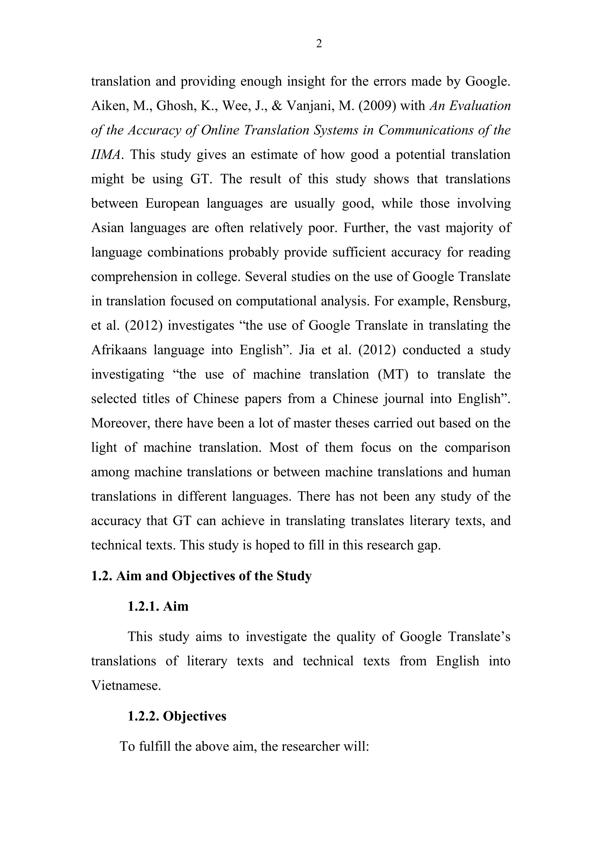 The Use Of Google Translate In Translating The Afrikaans Language Into ...
