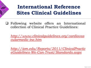 The use of guidelines and clinical pathways | PPTX