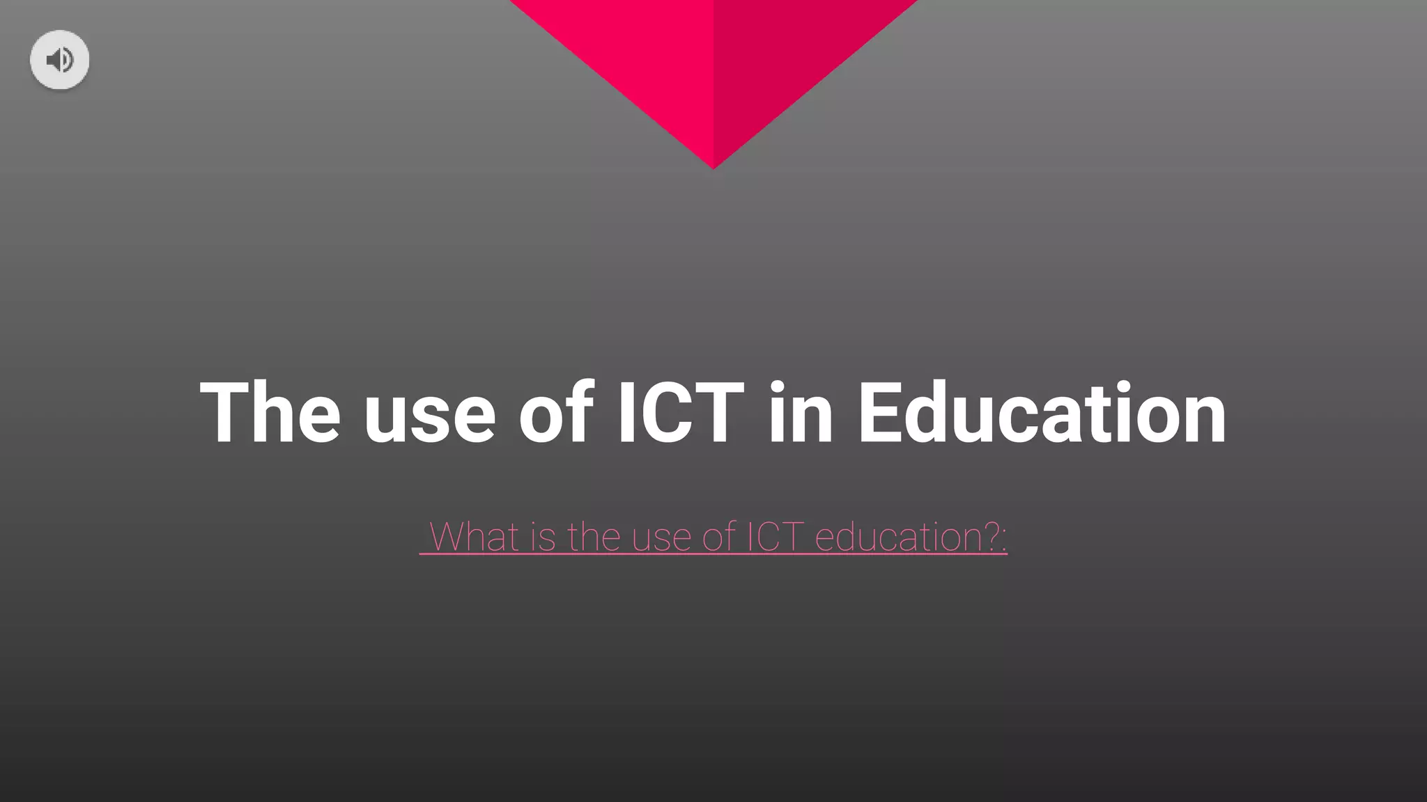 The use of ict in education | PPTX