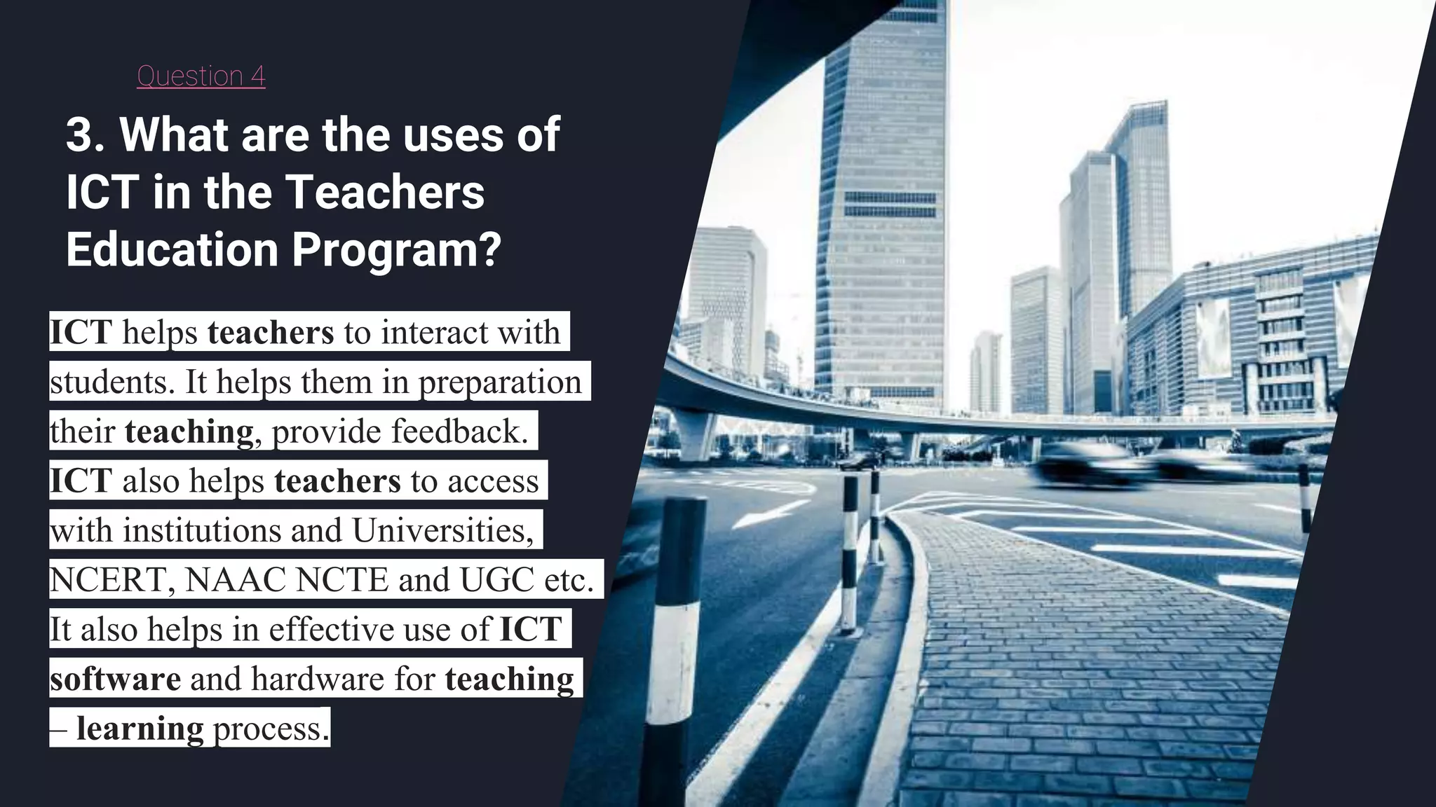 The use of ict in education | PPTX