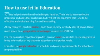 The use of ict in education | PPT
