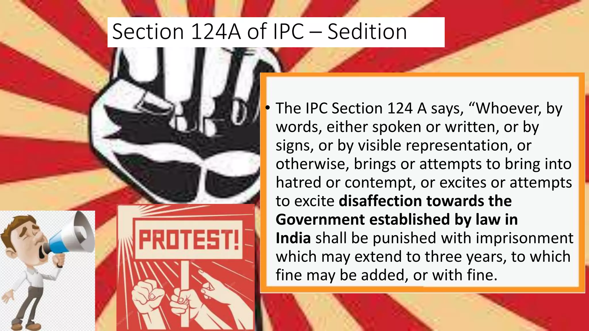 The Use of Law of Sedition and Unlawful Activities by Government of ...