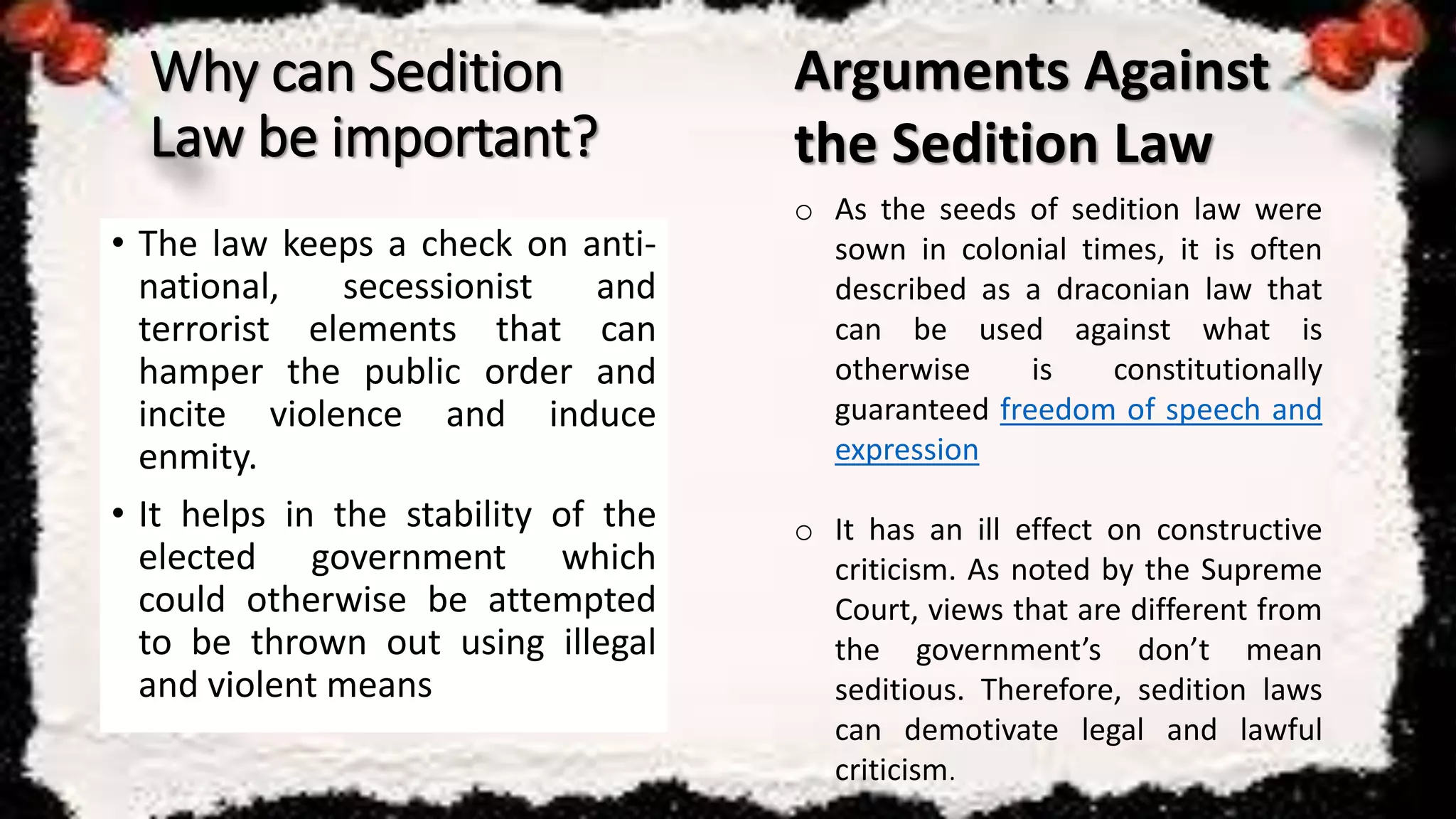 The Use of Law of Sedition and Unlawful Activities by Government of ...
