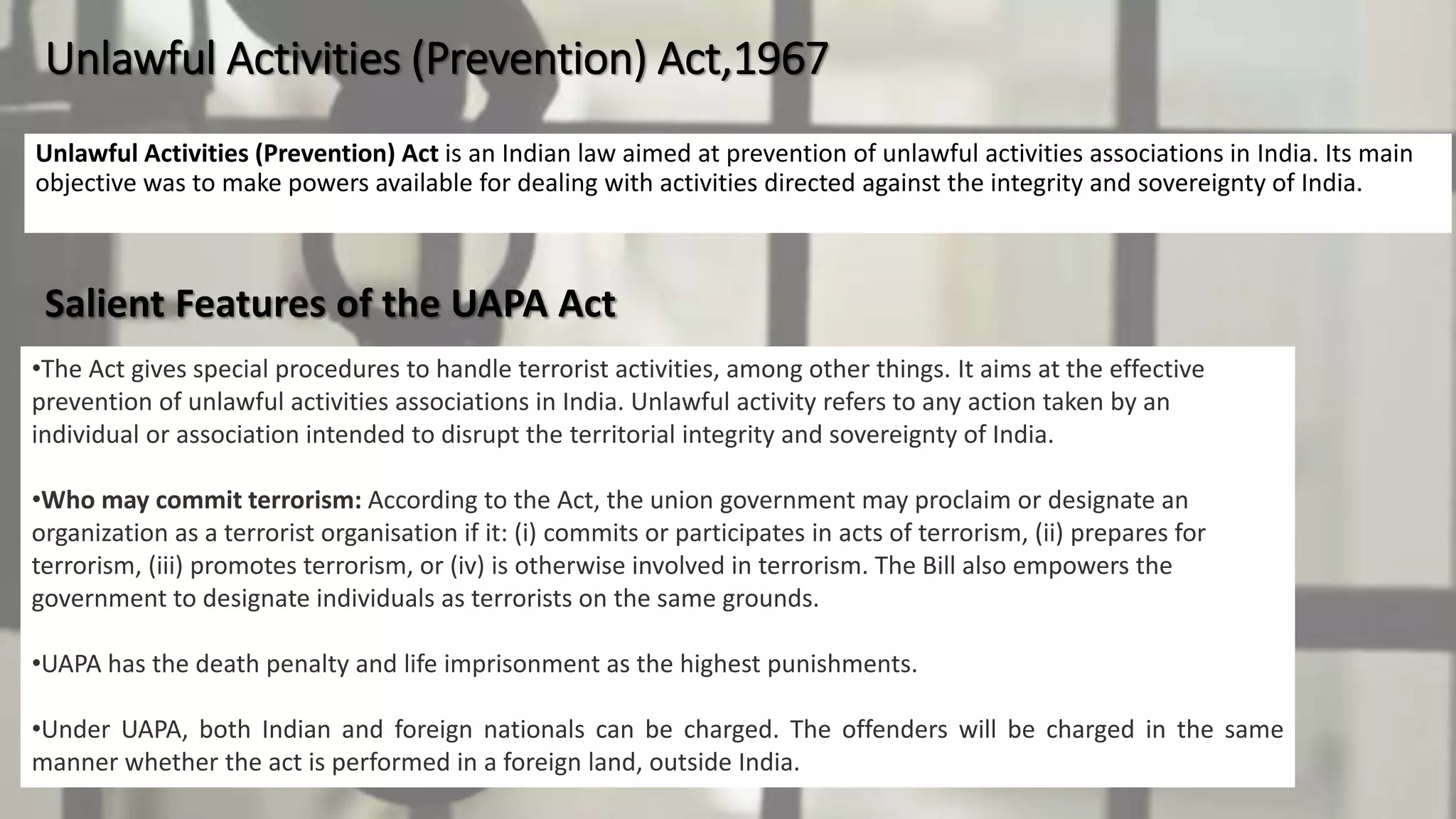 The Use of Law of Sedition and Unlawful Activities by Government of ...