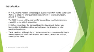 The Use of MMSE and MoCA in Psychiatry.pptx | Brain and Nervous System ...