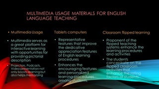 The use of modern technology in elt | PPT