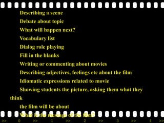 The use of movies in language teaching | PPTX
