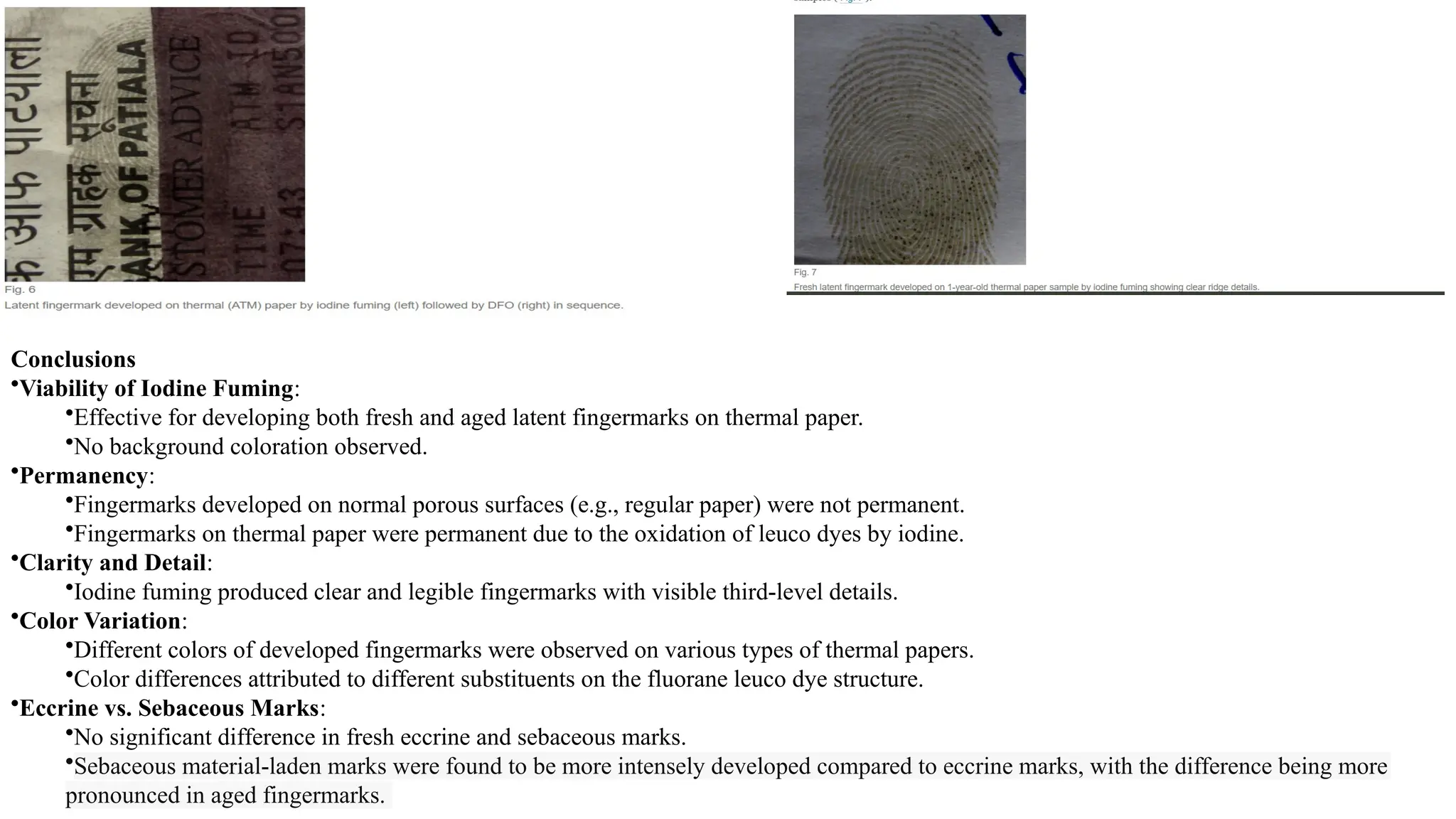 The use of Oil Red O in sequence. And iodine fuming,Journal review ...
