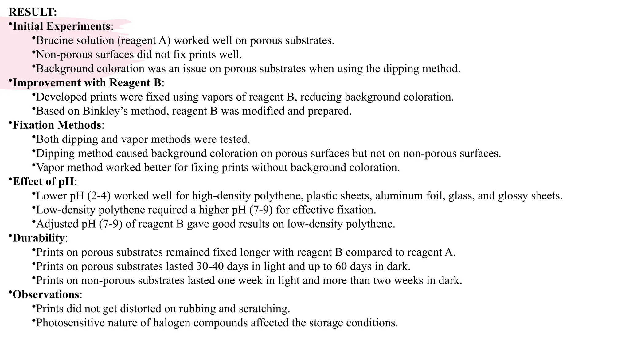 The use of Oil Red O in sequence. And iodine fuming,Journal review ...