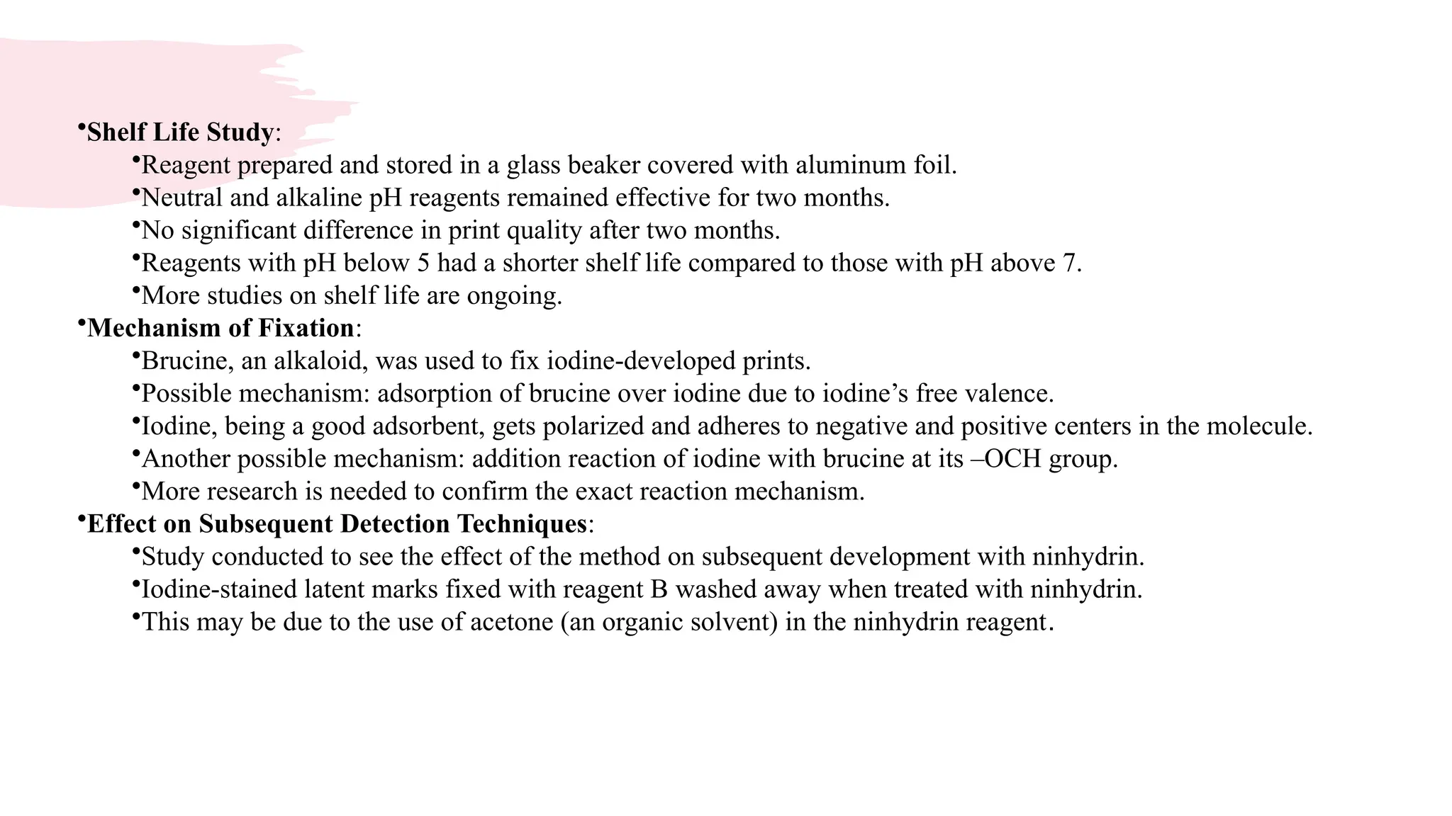 The use of Oil Red O in sequence. And iodine fuming,Journal review ...
