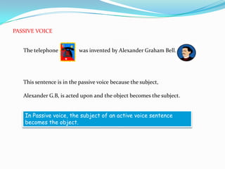 The use of passive voice | PPT