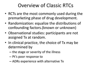 The use of RCT for Pharmacoepidemiology | PDF