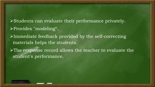 The use of self correcting materials (strategy in teaching math) | PPT
