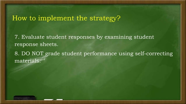 The use of self correcting materials (strategy in teaching math) | PPT