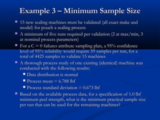 The Use Of Statistical Tolerance Limits For Process | PPT