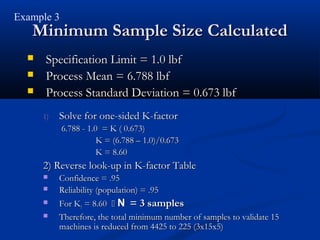The Use Of Statistical Tolerance Limits For Process | PPT