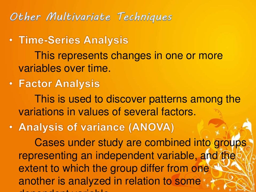 The use of statistics in outcomes assessment