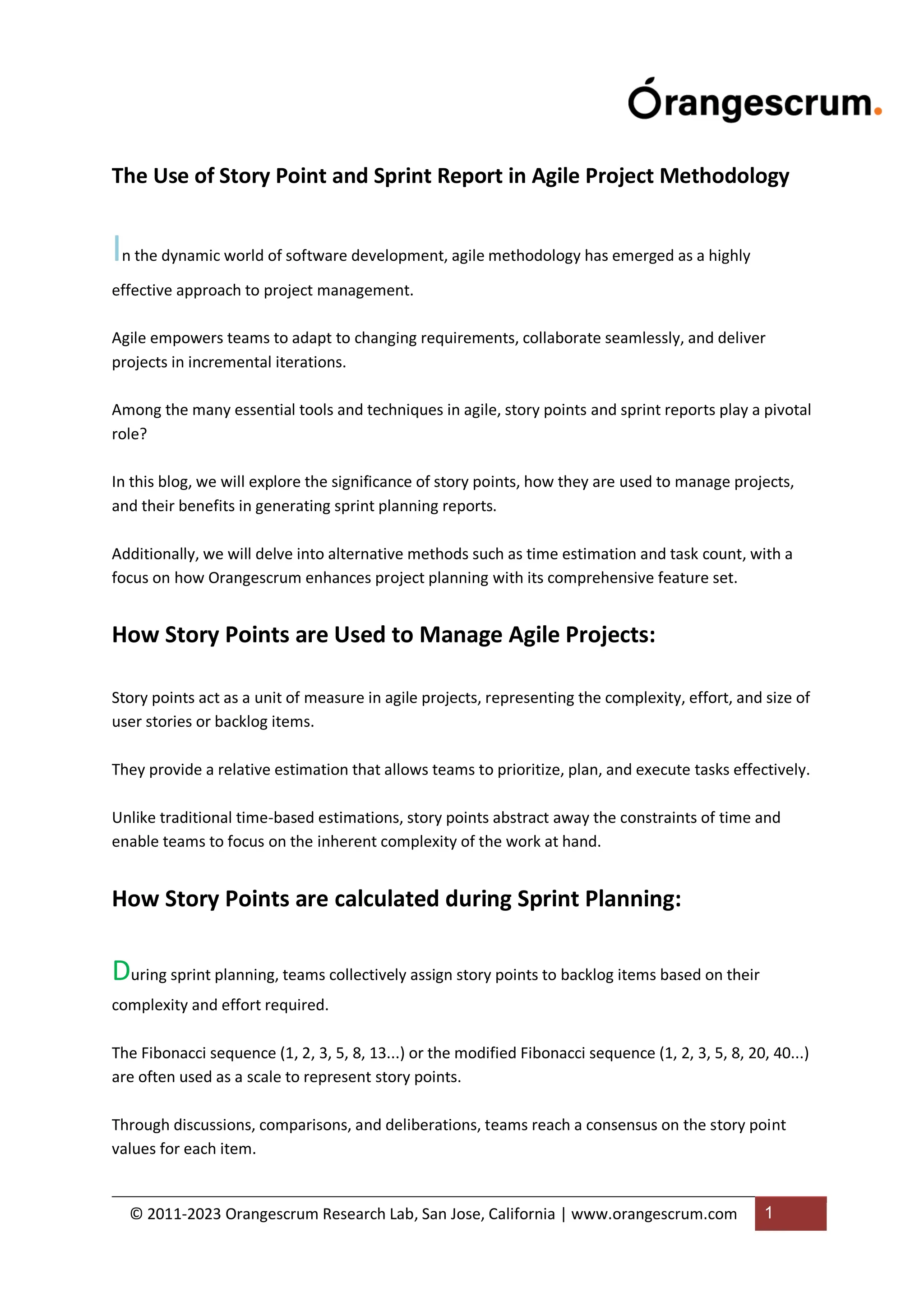 The Use of Story Point and Sprint Report in Agile Project Methodology.pdf