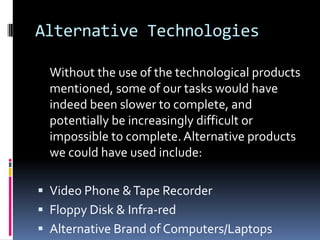 The use of technology | PPTX