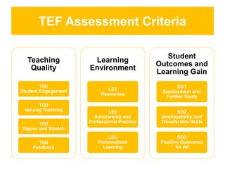 The use of technology in relation to the teaching excellence framework ...