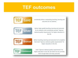 The use of technology in relation to the teaching excellence framework ...