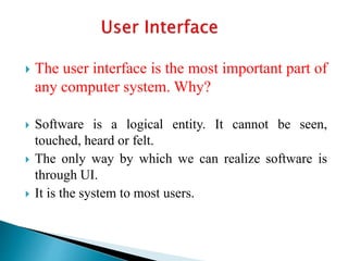 The User Interface-Introduction .ppt