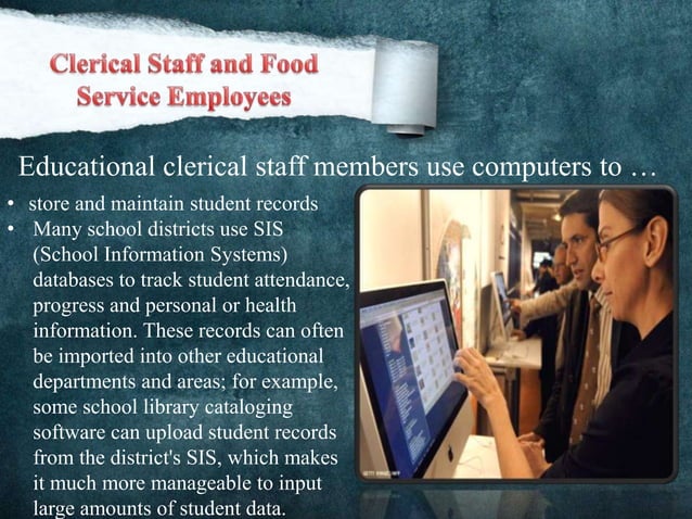 The users of computer in educational field | PPT