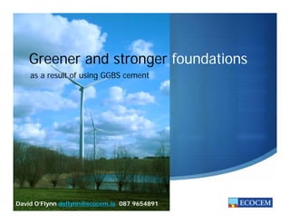 Benefits of using GGBS cement in large concrete pours | PDF
